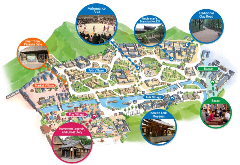 Korean Folk Village & GwangMyeong Cave & Uiwang Rail Bike - 트래블포레스트